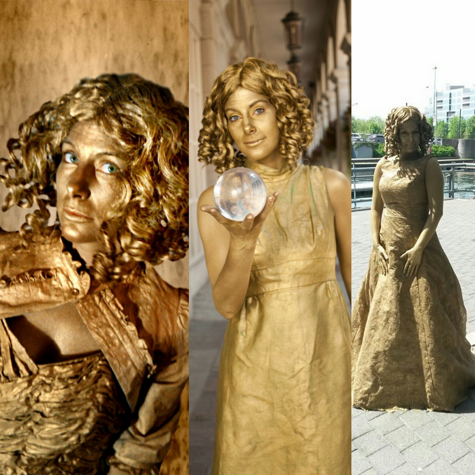 How to make a human statue costume for street performing